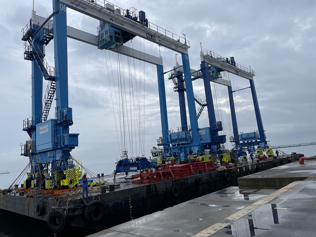 新興津向けRTG・新興津出し大分 RTG輸送 – 有限会社 前嶋工業